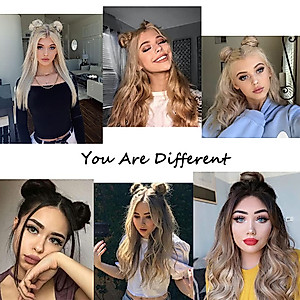 2Pcs Mini Claw Fake Space Hair Bun Clip in Messy Bun Synthetic Hair Chignon Donut Hair Bun Extensions Wig Accessory Ponytail Updo Hair Pieces for Women Girls and Kids (#8)