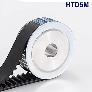 Geeyu HTD Rubber Timing Belts 990-5M-22, 18/20/25mm Width Closed Loop Belts, C=990mm, Arc Tooth Conveyor Belts, 198T, Pulley Belt (Length : 990-5M, Width : Width 28mm)