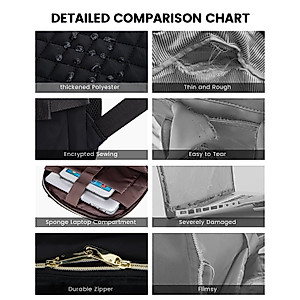 LOVEVOOK Carry on Backpack, 30L Travel Backpack for Women Airline Approved,Luggage Business Weekender Overnight Daypack as Personal Item fit for 15.6 inch Laptop,Black