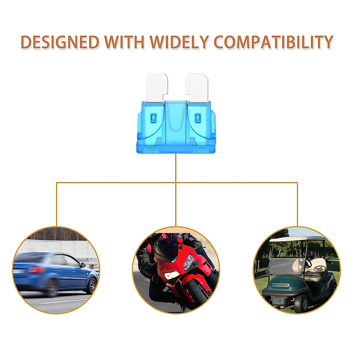 ASDL 203pcs Car Accessories Blade Fuses Assortment Kit, Standard & Mini Automotive Fuses 5A/7.5A/10A/15A/20A/25A/30AMP for Truck Travel Trailers Auto Camper RV ATV Boat Marine RV SUV Trike