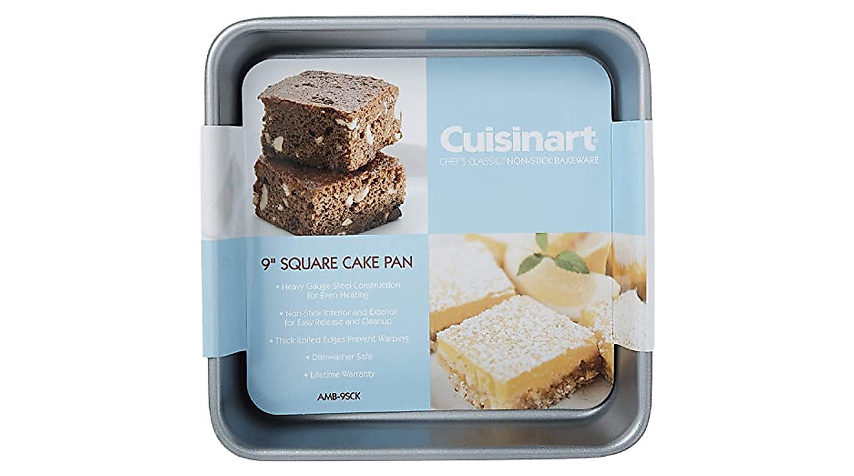 Cuisinart 9-Inch Nonstick Square Cake Pan for Perfect Bakes