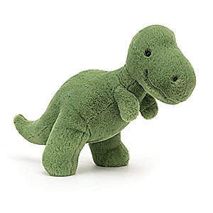Jellycat Fossilly T-Rex Dinosaur Stuffed Animal, Medium 11 inches | Dinosaur Plush Toy | Classic Children's Gift