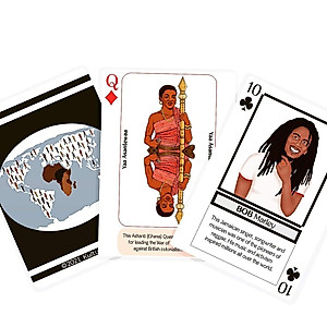 Kulture Games Playing Cards: Black Legends - Black History Playing Cards - Trivia Card Game for Family & Adult Game Night – Inspirational Black Legends