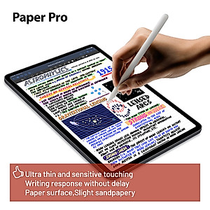 BERSEM Paperfeel Screen Protector [Paperfeel Pro] Compatible with iPad Air 4 10.9 Inch 2020 / iPad Pro 11 inch(2021/2020/2018) - Black