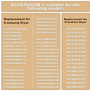 Upgraded DC64-00828B Dryer Door Switch Replacement for Samsung K-enmore Dryer Compatible with DC64-00828A PS4210964 2071594 AP4578931
