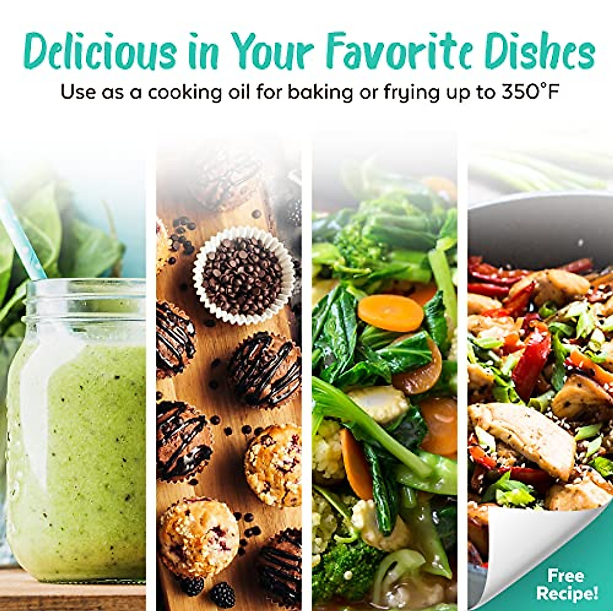 Island Fresh Organic Coconut Oil (54 oz) - Organic Virgin Coconut Oil Great for Baking, Versatile Cooking Oil, DIY Hair Oil & Skin Oil, Cold-Pressed, Certified Organic & Non-GMO