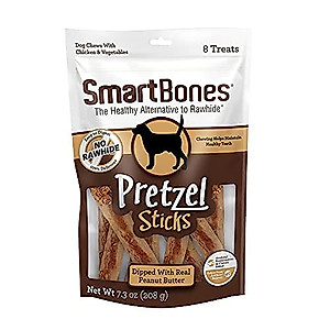 SmartBones No Artificial Colors or Preservatives Pretzel-Style Chews, Treat Your Dog to a Fun Shapped Rawhide-Free Chew