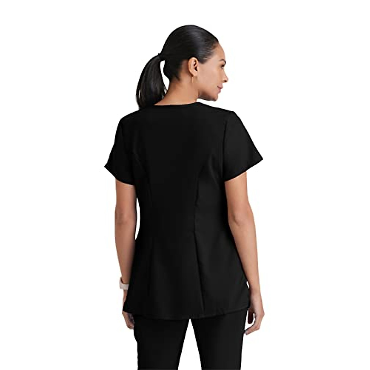 BARCO Grey's Anatomy GRT094 Women's Lilah Maternity Scrub Top Black M