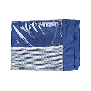 Miniyoki Car Backseat Organizer with Tablet Display Pocket, Travel Essentials for Baby, Car Essentials for Kids, Made in Turkey, Baby Registry Must Have (Dark Blue)