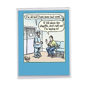 NobleWorks - Big Funny Birthday Greeting Card 8.5 x 11 Inch with Envelope (1 Pack) Large Jumbo Bday Bad News J9770