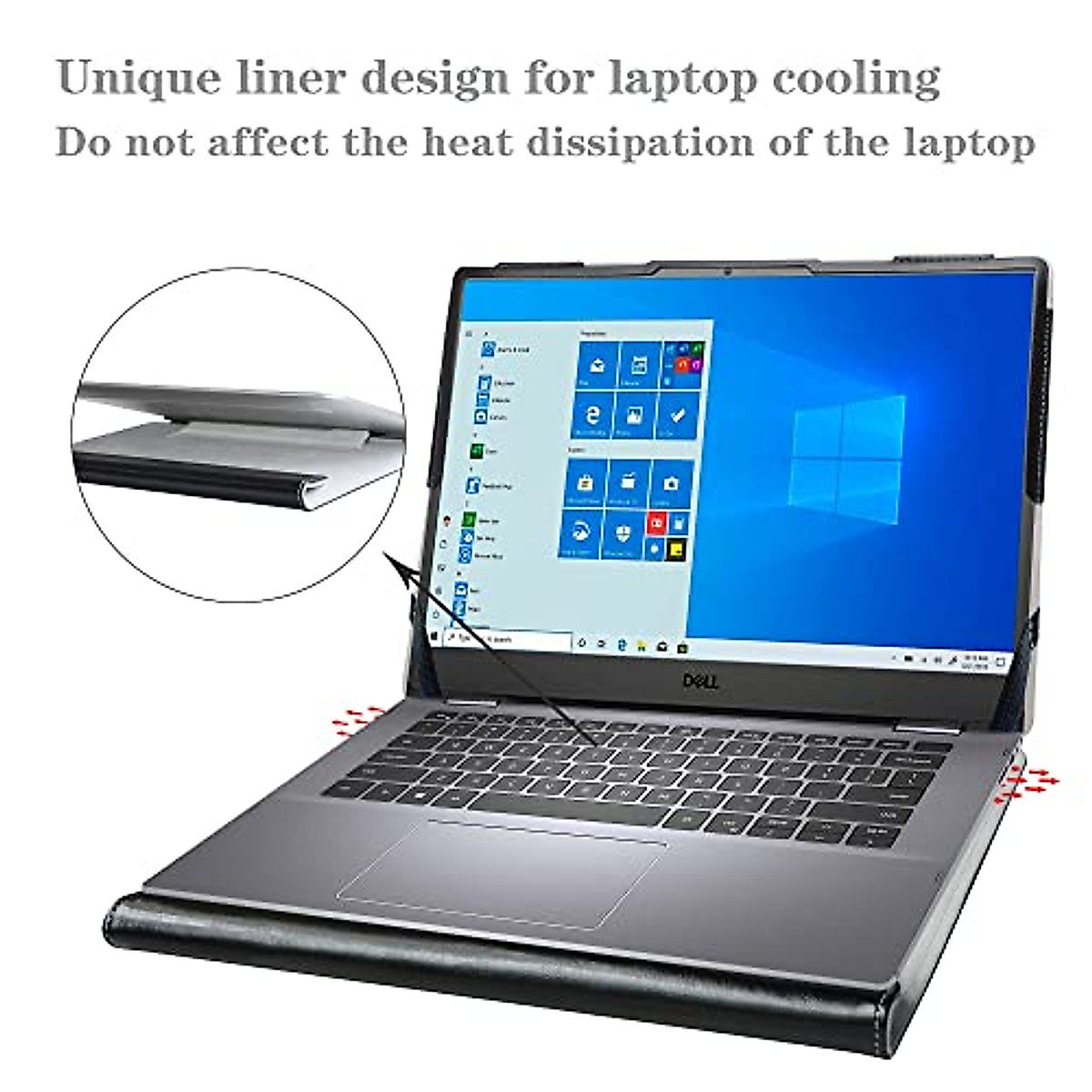 Alapmk Protective Case for 14" Dell Inspiron 14 5425 5420 5430/Inspiron 14 2-in-1 7425 7420/Inspiron 14 Plus 7420 & Asus Vivobook S 14 OLED K3402/M3402[Not fit Inspiron 14 5410 5418],Black