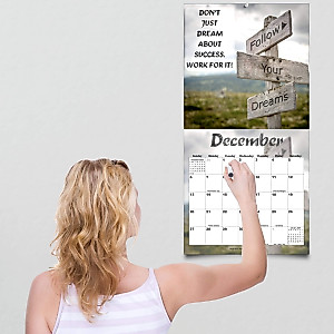 2024 Success Motivational Wall Calendar, Powerful Inspirational Quotes for Success in Life and Business, Large 12 x 12 Inch Full Color Photos