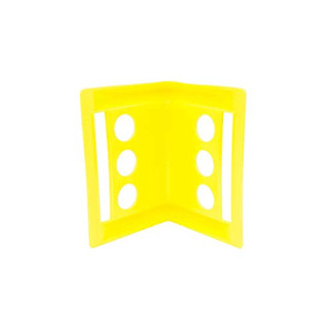 Mytee Products 20 Pack Yellow 4" Flatbed Edge Protectors with Carrying Case - 4" Winch Ratchet Straps Plastic Corner Protectors for Flatbed Cargo Load