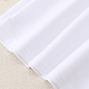 ZFZDRen 12M-7Y Toddler Baby Girls T Shirt Solid Color Blouse Ruffle Top Cotton Casual Tees Plain Shirt (2-3 Years, B047)