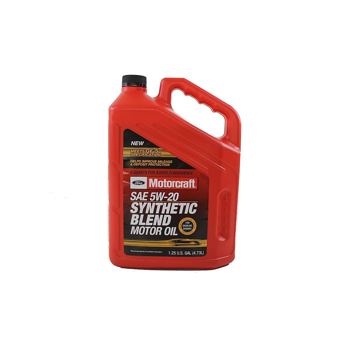 Genuine Ford Accessories (XO-5W20-5QSP) SAE 5W-20 Premium Synthetic Blend Motor Oil - 5 Quart