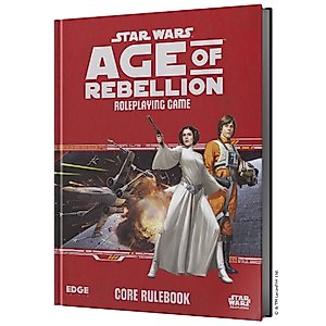 EDGE Studio Star Wars Age of Rebellion Core Rulebook | Roleplaying Game | Strategy Game | Adventure Game for Adults and Kids | Ages 14+ | 2-8 Players | Average Playtime 1 Hour | Made