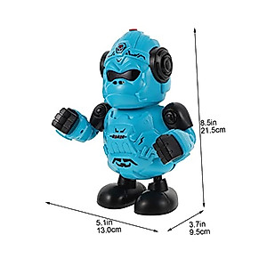 Toyvian 1pc King Robot Desktop Toys Kids Mini Toys Office Desk Toys Kids Robot Plaything Electric Toy Kid Electric Robot Toy Plastics, Electronic Components Child Intelligent Doll