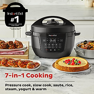 Instant Pot RIO Wide Base, 7.5 Quarts, Large Searing Base, WhisperQuiet Steam Release, 7-in-1 Electric Multi-Cooker, Pressure Cooker, Slow Cooker, Rice Cooker, Steamer, Sauté, Yogurt & Warmer