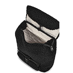 UGG womens Inara Sherpa Backpack, Black, One Size US