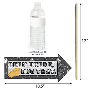 Big Dot of Happiness Funny Bump, Set, Spike - Volleyball - Baby Shower or Birthday Party Photo Booth Props Kit - 10 Piece