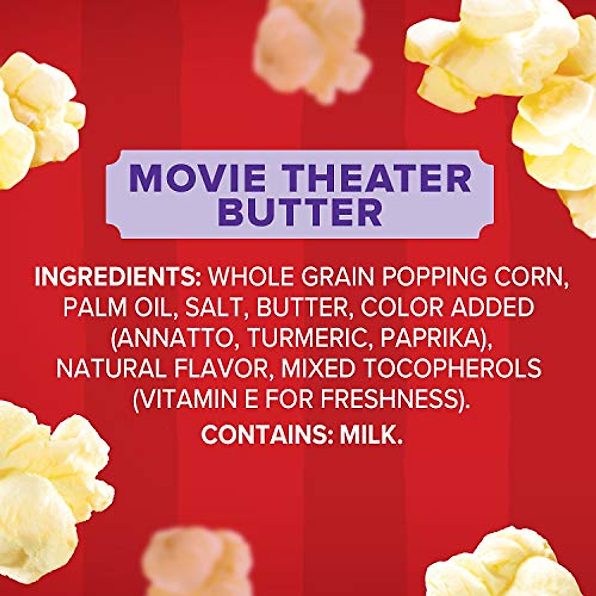 Orville Redenbacher’s Movie Theater Butter Flavored Microwave Popcorn, Gluten Free, 12 Count Popcorn Bags (6 Boxes)