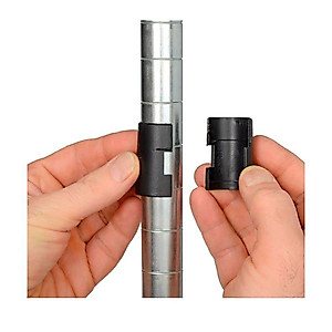 Nexel 18" x 48" x 74", 4 Tier Economy Adjustable Wire Shelving Unit, NSF Listed Commercial Storage Rack, Adjustable, Zinc Chromate