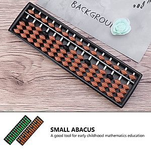 YARDWE 2pcs 15 File Abacus Japan Preschool Plastic to Stack