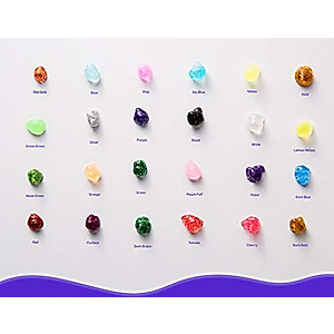 Glitter Glue (Value Pack - 24 Colors) | Washable Glittery Art Glue | Essential Slime Supplies for Slime Making and Arts & Crafts Projects | Non-Toxic & Safe for Kids