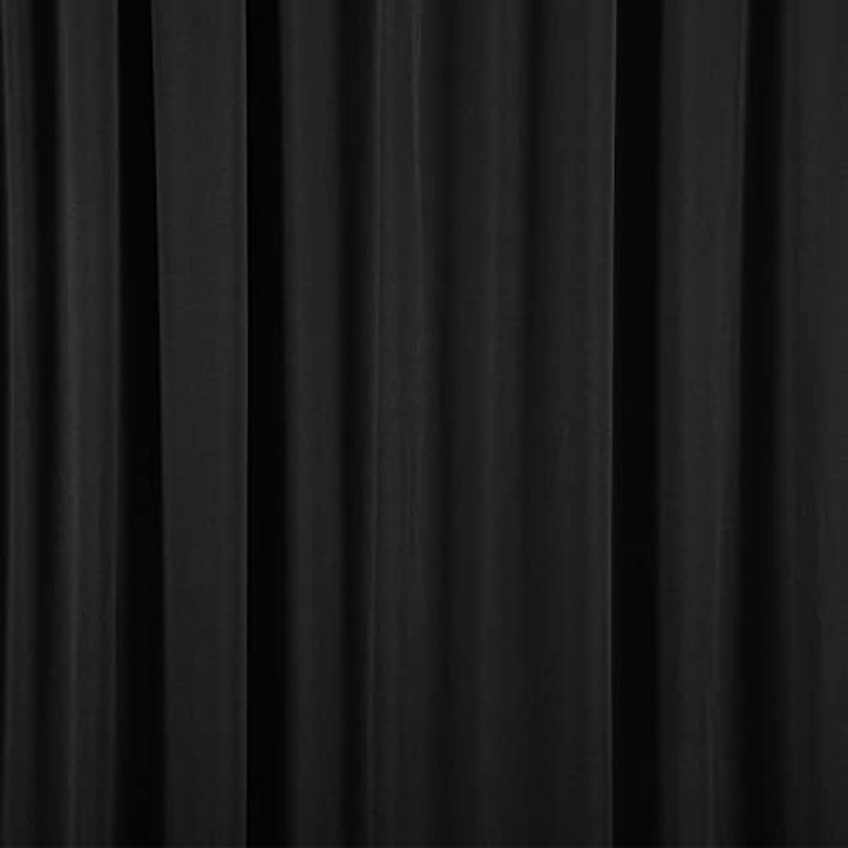 10 ft x 10 ft Wrinkle Free Black Backdrop Curtain Panels, Polyester Photography Backdrop Drapes, Wedding Party Home Decoration Supplies
