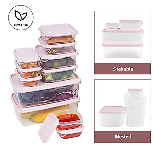 ECO-TOGO Plastic Food Storage Containers with Lids (17-Pack)