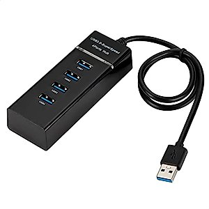 USB Hub 3.0 Extra USB Ports for Laptops - PC USB Extension Cable 4 Multiple USB Port for Laptop USB Port Expander USB Adapter - Computer Networking Hubs Gaming Accessories 3.0 Flash Drive Adapter
