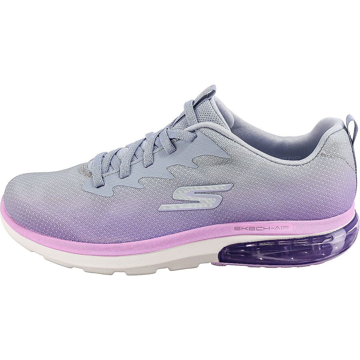 Skechers Women's GO Walk AIR 2.0-Quick Breeze Sneaker, Gray/Lavender, 9.5