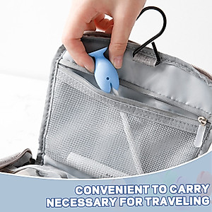 Cute Standing Tooth Brush Cover Cap Stand, Toothbrush Holder with Suction Cup, Portable Travel Toothbrush Head Cover Protector, Cute Fish Shape Silicone Suction Cup Toothbrush Holder. (6 PCS)