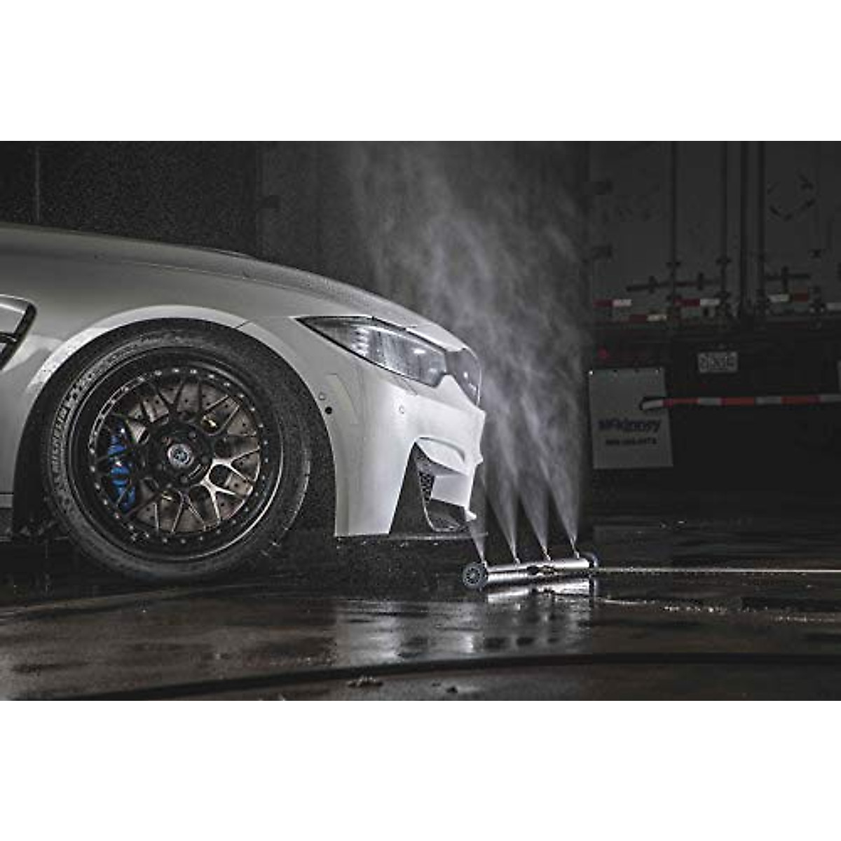 Adam's Undercarriage Cleaning Wand x MTM Hydroparts Complete Kit - Engineered in Collaboration with MTM Hydroparts - Military Grade Materials Deliver High PSI to The Underside of Your Vehicle