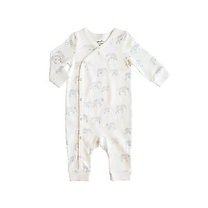 PEHR Romper Elephant/0-3 mos. Deep Sea
