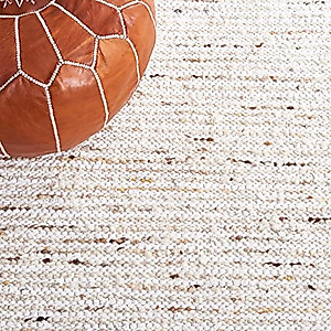Safavieh Natura Collection 2'3" x 8' Ivory/Gold NAT350D Handmade Flat Weave Wool & Cotton Runner Rug