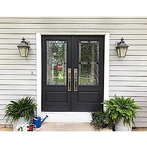 Weslock Xanthis Single Cylinder Handle Set with Mesa Knob (Satin Nickel, Keyed Handleset)