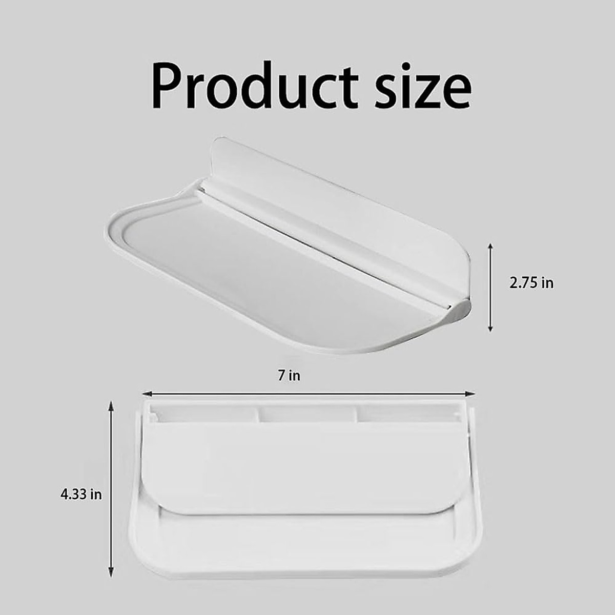 bcnyihe 2 Pcs Bathroom Folding Rack Toilet Wall Towel Storage Handy Tool Perforation-Free Bedroom Bedside Shelf Hanging Bracket Foldable Adhesive Organizer