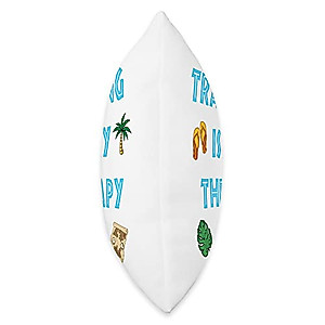 Travel Now Therapy Co. Traveling is My Therapy Vacation Throw Pillow, 18x18, Multicolor