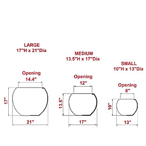 DTY Signature Mount Sherman 1-piece Fiberstone Planter for Indoor/Outdoor, Black, 10" H x 13" Dia (8" pot opening) - Small