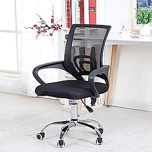 MayNuo Office Chair Gaming Chair Computer Chair Gaming Chair Ergonomic Computer Chair Rotating Lifting Comfort Home Office Conference Seats Company Staff Armchair Office Chairs/Black-Soul Eater1