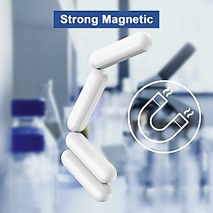 ONiLAB 8PCS 8 * 30mm Magnetic Stirrer Mixer Stir Bars, White Color, Stir Rod Magnetic, Laboratory Magnetic Stir Bar Set,Stir Plate Bar, Stir Plate Magnet Stick