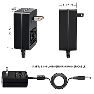Gonine 12V 3A Power Supply Cord UL Certificate, 100V - 240V AC to DC 12 Volts 3A 2A Power Adapter for 12Vdc Wireless Router, Neck Shoulder Massager, LED Strip Lights, CCTV Cameras, Hard Drivers.