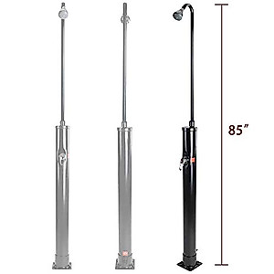 Chickenlife7 FT Pool Spa Solar Base Shower Outdoor Backyard Poolside Beach with Sprinkler