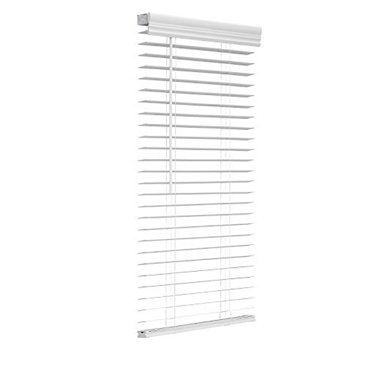 Blinds Giant, 2" Cordless Faux Wood Blind 35" (W) X 64" (L) White, Cordless Lift and Want Tilt.