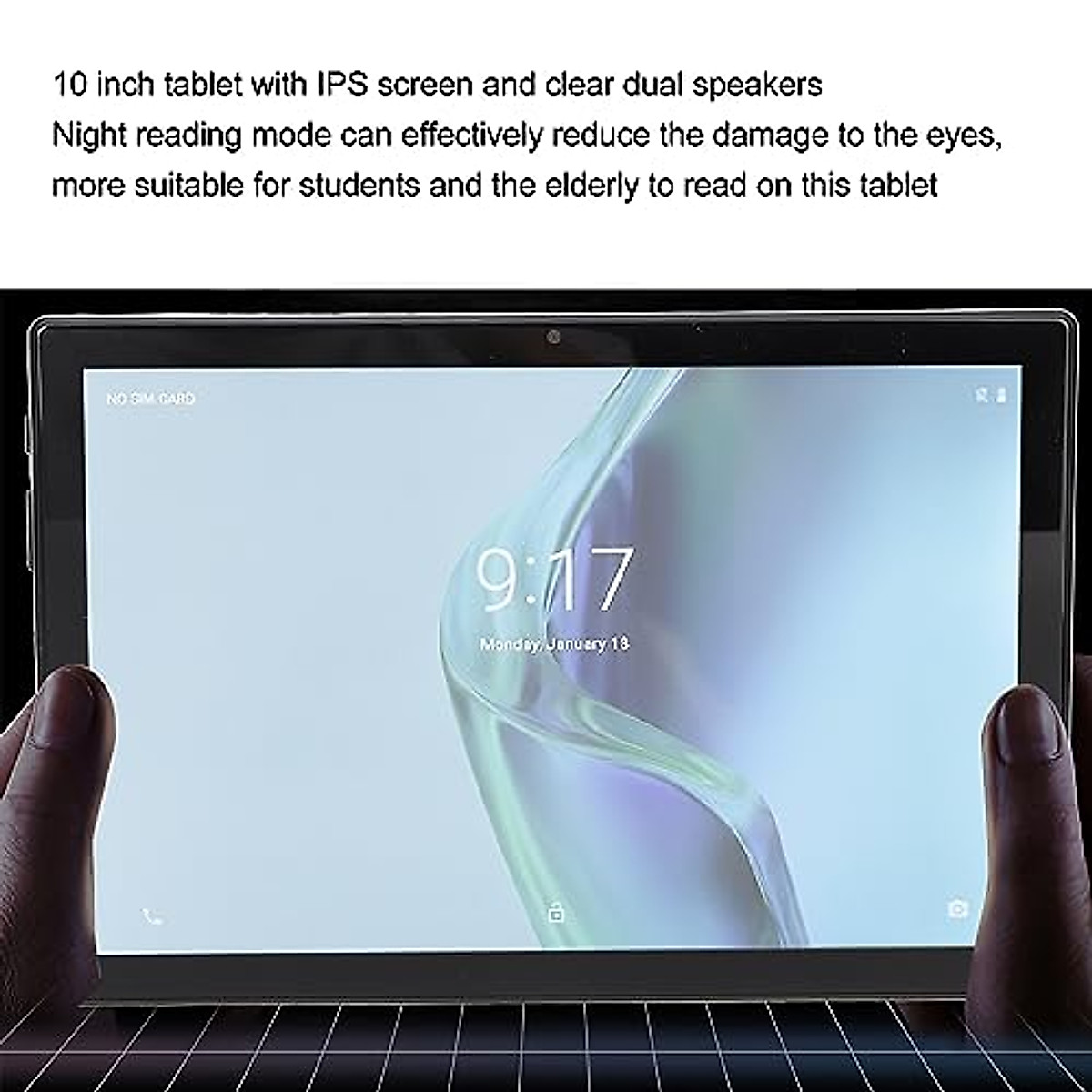 RTLR Gaming Tablet, 5MP 13MP Camera 10in Tablet Green for Travel (Green)