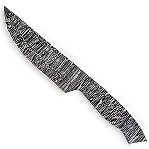 ColdLand Damascus Steel Knife Blank Blade for Knife Making Supplies - Handmade Knife Blanks Full Tang Steel Blade - knife blade for DIY Knives Making Sharp Blades