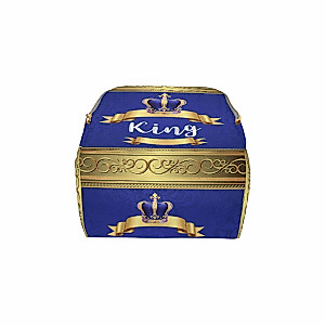 Personalized Diaper Bag Golden Crown with Sapphire Multi-Function Bags Large Diaper Backpack Customized Bag