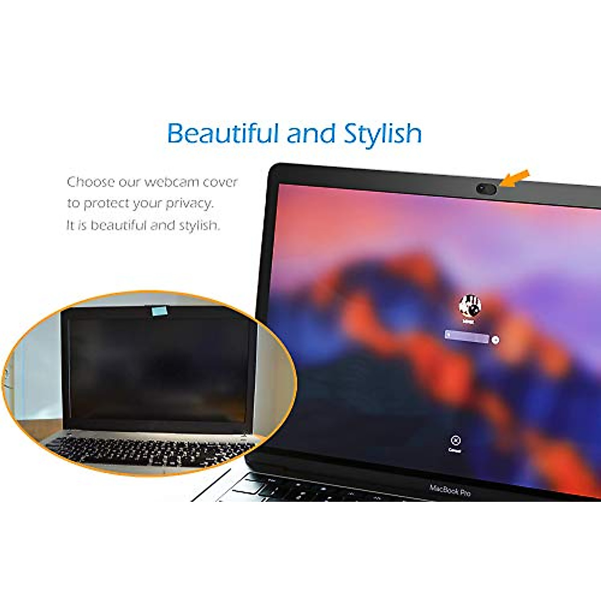 CloudValley Webcam Cover 3 Pack, 0.6mm Ultra-Thin Mini Web Camera Cover silde for Laptops, MacBook Pro, MacBook Air, iMac, iPad Pro, PC, Computer, Camera Privacy Cover [Black]