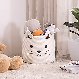 72L Freestanding Laundry Hamper, Collapsible Waterproof Clothes Basket with Easy Carry Long Handle, Washing Bag for Clothes, Toys (1 Pack, White)